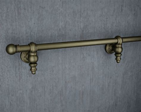 Ornate Aged Brass Stair Handrail Wrought Iron Middlefarmcrafts