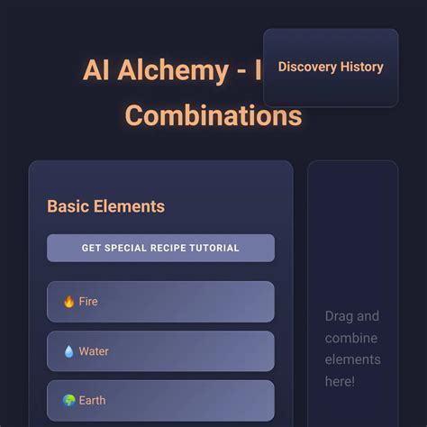 Ai Alchemy Infinite Element Combinations