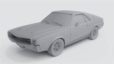 1968 Amc Amx 3d Model By Spaz