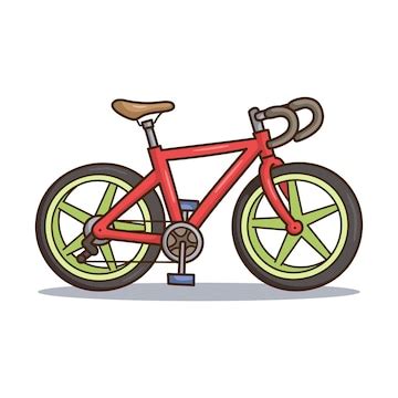 Premium Vector Road Bike Cartoon Illustration