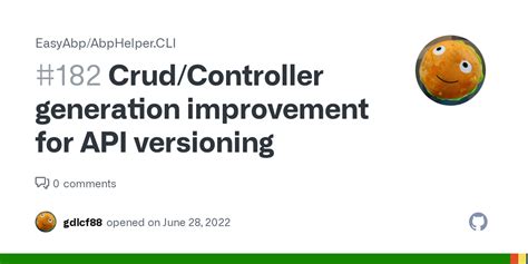 crud controller generation improvement for api versioning · issue 182