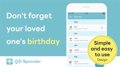 Iphone 용 Birthday Remind Treminder 다운로드