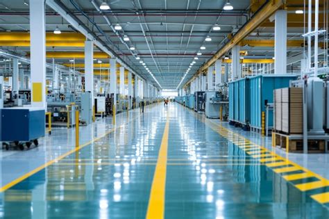 Premium Photo Industrial Assembly Line Background Generate Ai