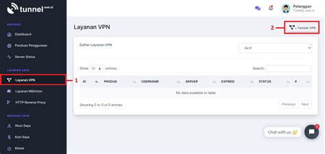 Membuat Akun VPN Panduan TUNNEL Web Id
