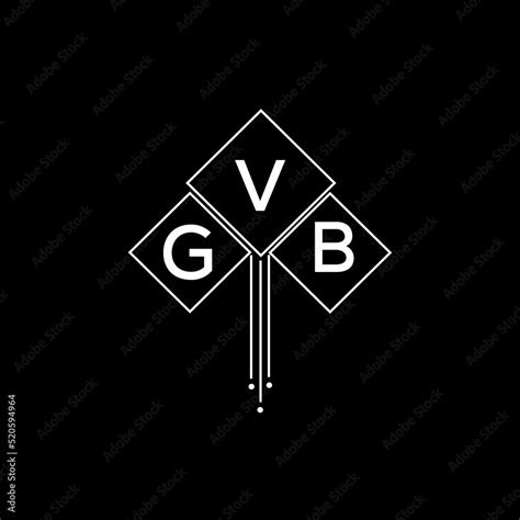 Vecteur Stock Gvb Letter Logo Design With White Background In