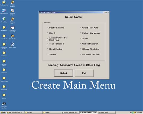 Create Main Menu In Visual Basic 4 Steps Instructables