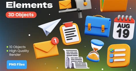 Ui Kit Element 3d Objects Graphics Envato Elements