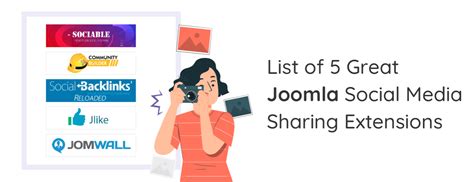 list of 5 best joomla social media sharing extensions