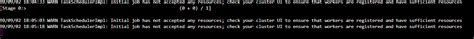 cloud spark mesos initial job has not accepted any resources check