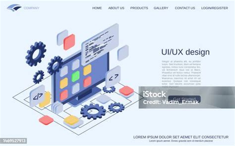 Konstruksi Gui Konsep Vektor Desain Ui Ilustrasi Stok Unduh Gambar