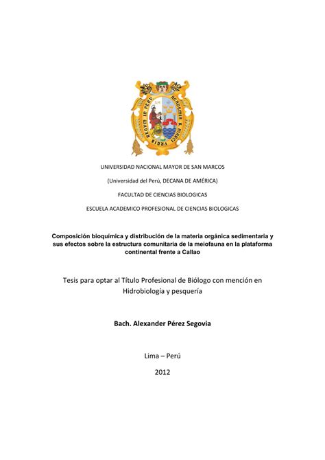 Pdf Biochemical Composition And Spatial Distribution Of Sedimentary