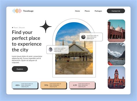 Traveling Landing Page Ui Design By Awais Ahmad On Dribbble