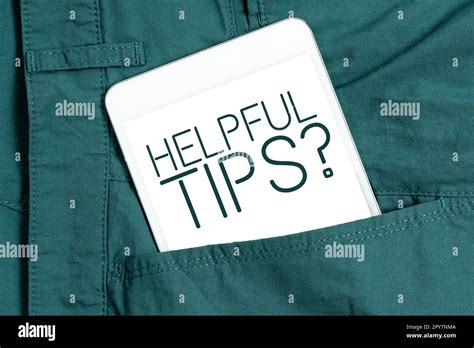 Writing Displaying Text Helpful Tips Concept Meaning Advices Given To