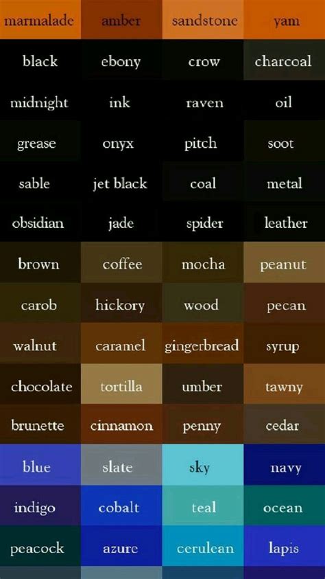 100 Shades Of Black Color Names Hex Rgb Cmyk Codes Artofit