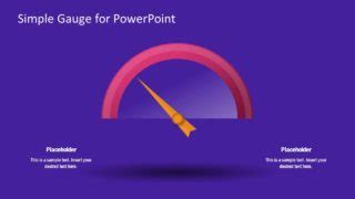 Free Simple Gauge For PowerPoint Google Slides