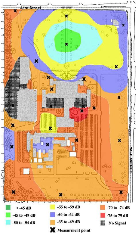 Coverage Map For Aerial Wireless Access Point Download Scientific