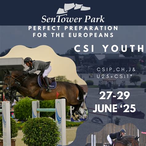 Csi Youth Csipchj And U25 Csi 1 Sentower Park
