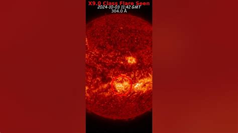 Record Breaking X90 Class Solarflare Thurs 2024 10 03 1218 Shorts Solarstorms Space Record Breaking X90 Class Solarflare Thurs 2024 10 03 1218 Shorts Solarstorms Space