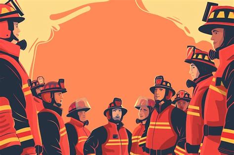 Premium Psd Firefighter For First Responders Day