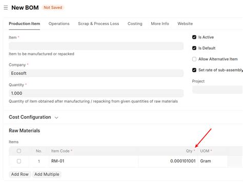 Bom Creator Tools Cant Work With Many Decimal Digits · Issue 38041