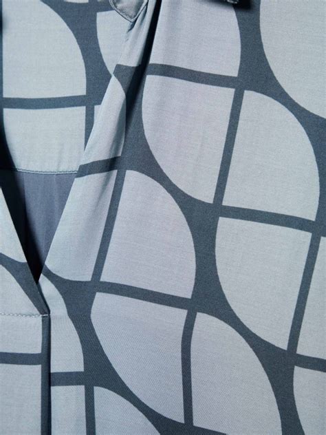 Fluid Dress With Geometric Print D003134528 Decenio