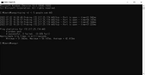 Tcping 특정 포트 점검하기 네이버 블로그