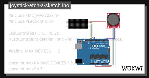Joystick Etch A Sketch 0508 第一題 Wokwi Esp32 Stm32 Arduino Simulator