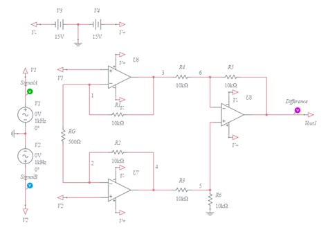 Draw Schematic Diagram Of Instrumentation Amplifier Circuit Diagram