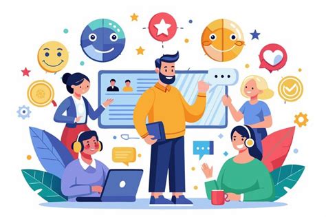 A Group Of Professionals Collaborates To Enhance Customer Satisfaction Through Discussion And