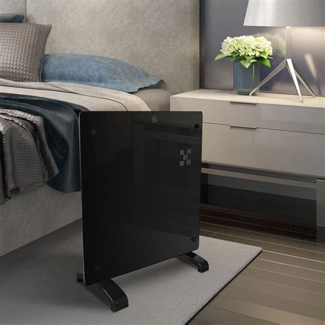 Wall Mounted Glass Panel Convector Heater With App And Remote Control Room Heater 800w Wall