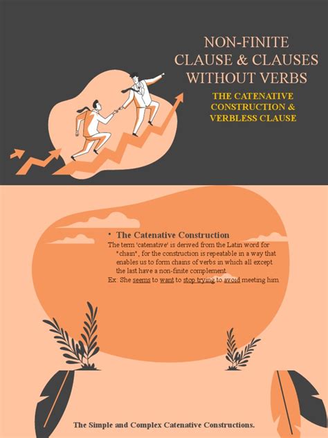 Non Finite Clause And Clauses Without Verbs The Catenative Construction