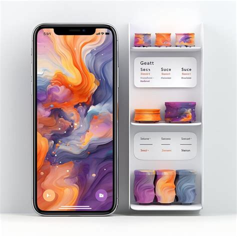 Premium Ai Image Mobile App Layout Design Of Art Supplies Delivery With Creative And Artistic