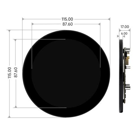 Buy Waveshare Inch DSI Round Touch Display Online At Robu In