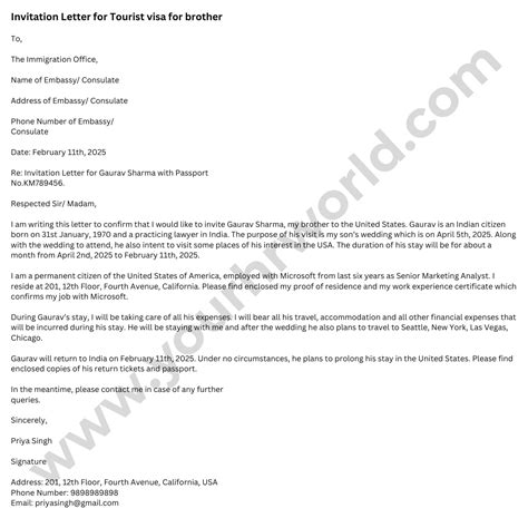 Wedding Invitation Letter For Visa 60 Photos