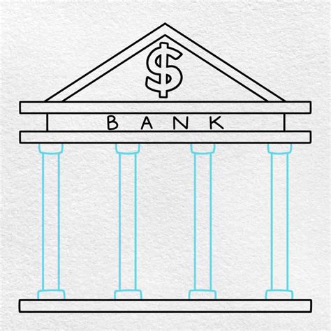 How To Draw A Bank Helloartsy