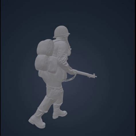 🫡 American Paratrooper Ww2・ Stl File For 3d Printing・cults