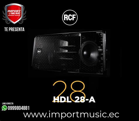rcf hdl 28 un sistema line array import music ecuador