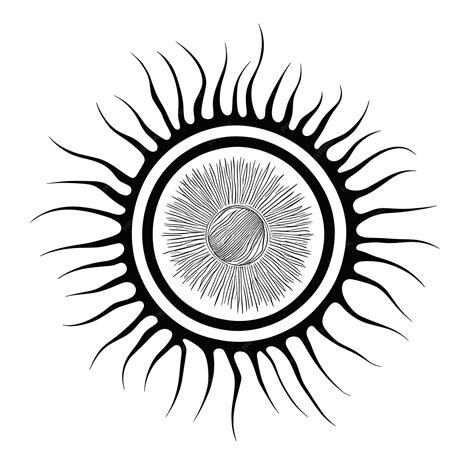 Символы солнца в этническом стиле | Премиум векторы