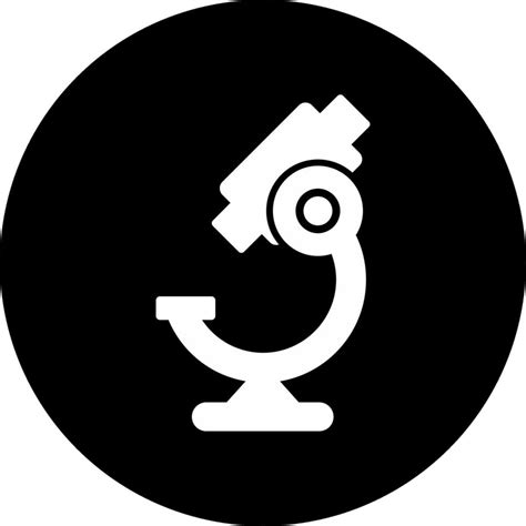 Laboratory Compound Microscope Glyph Circle Inverted 67351485 Vector