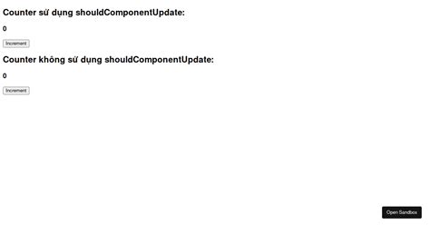 ShouldComponentUpdate Codesandbox