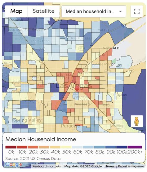 Median Household Income By Us Census Tract In 4 Major Us Cities R