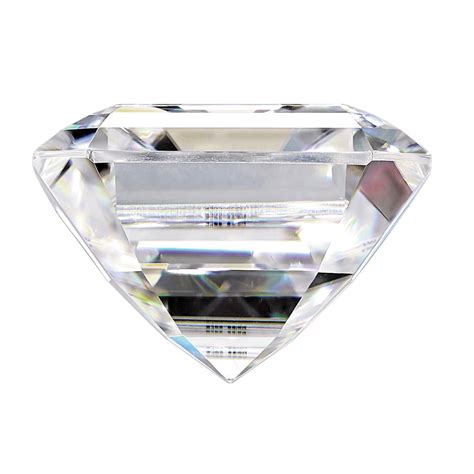 Gemstone Moissanite True Light G H I Color 10mm Asscher Cut Mt 1000