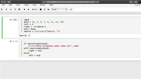 Cara Mudah Implementasi Binary Search Menggunakan Python Youtube