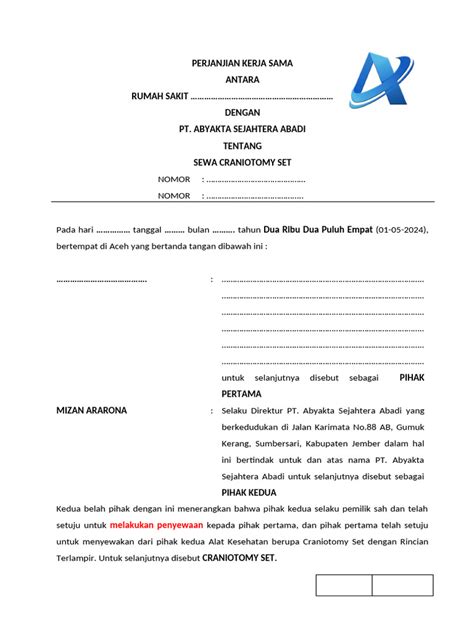 Template Mou Craniotomy Set Pdf