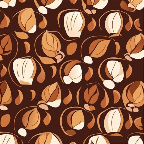 Premium Vector Coffee Beans Pattern Doodle Vector Illustration
