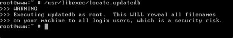 Updatedb Command