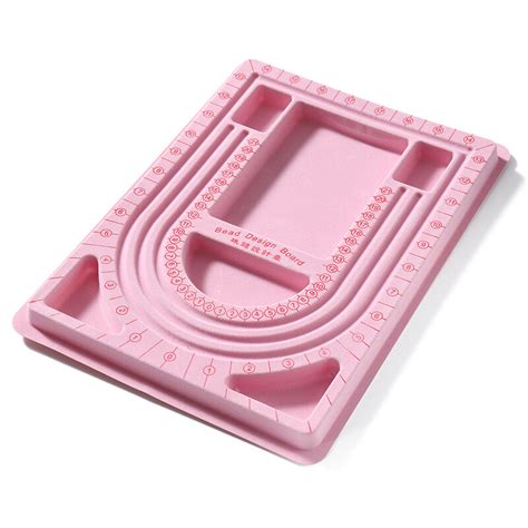 Diy 팔찌 목걸이 구슬 보석 만들기용 다채로운 플록 비드 보드 정리함 트레이 디자인 공예 측정 도구 용품 액세서리 공구 And 장비