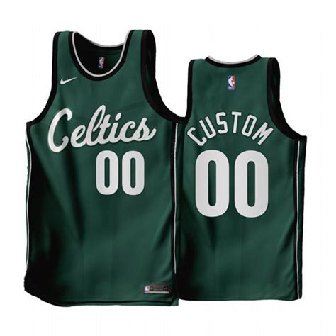 Mens Youth Boston Celtics Custom Nike Green 2022 23 Earned Edition Jersey