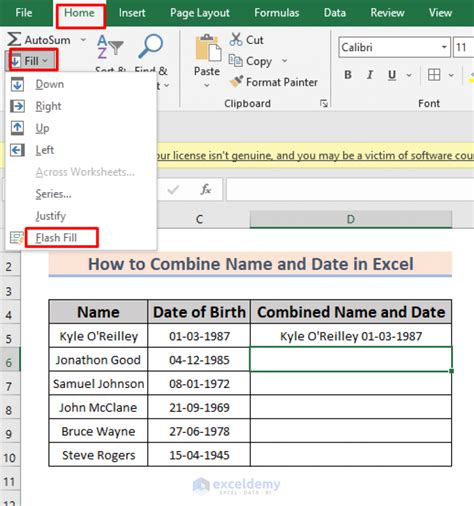 How To Combine Name And Date In Excel Methods