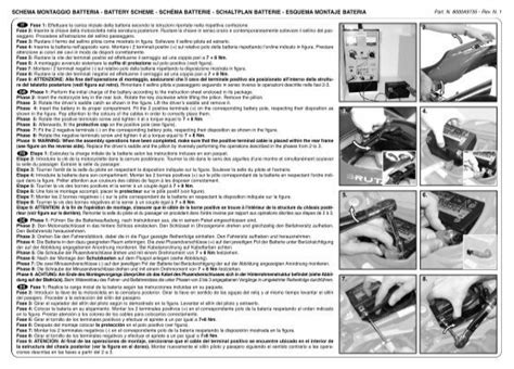 SCHEMA MONTAGGIO BATTERIA